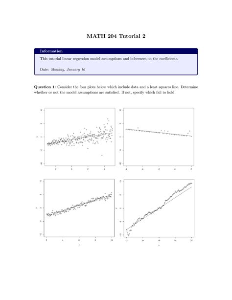 Math 204 Tutorial 2 With Solutions Math 204 Tutorial 2 Information