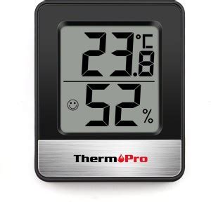 X EMall Thermopro TP Black Digital Hygrometer Humidity Meter Room Thermometer Instant Read