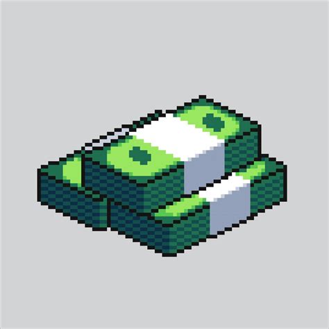 Pixel Art Illustration Bag Money Pixelated Bag Money Bag Of Money