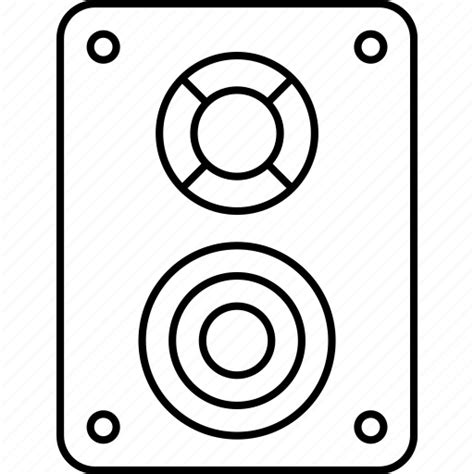 Speaker Acoustic Audio Stereo Systems Icon Download On Iconfinder