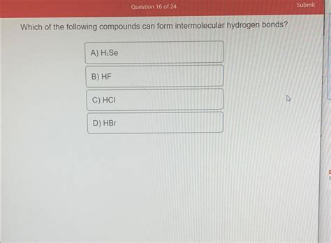 Solved Question 16 ﻿of 24submitwhich Of The Following