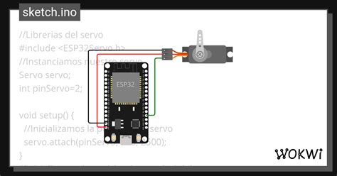 Servomotor Wokwi Esp32 Stm32 Arduino Simulator