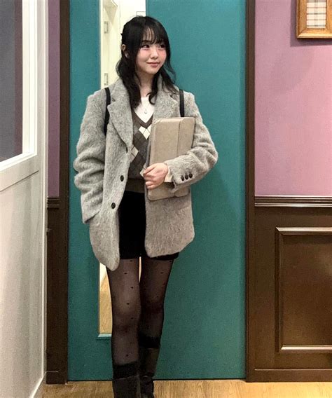 몽돌 신시아 착용 벨티드 알파카 울 블레이저 코트 그레이 Mdjk037gray