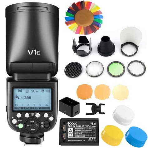 【新品】y638☆godox ゴドックス V1 C スピードライト☆キャノン用