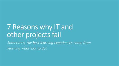 Potential Issues Which May Be Affecting Your IT Project