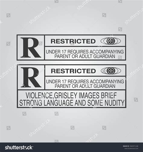 Restricted Warning Vector Template เวกเตอร์สต็อก ปลอดค่าลิขสิทธิ์