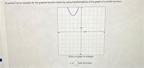 Solved Points Find An Equation For The Graphed Function Chegg