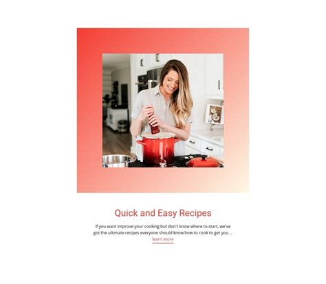 Quick And Easy Recipes CSS Template By Nicepage