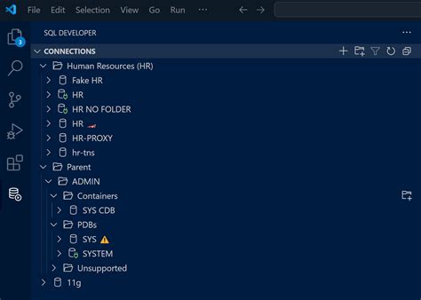 Organize Vs Code Database Environments Connection Folders