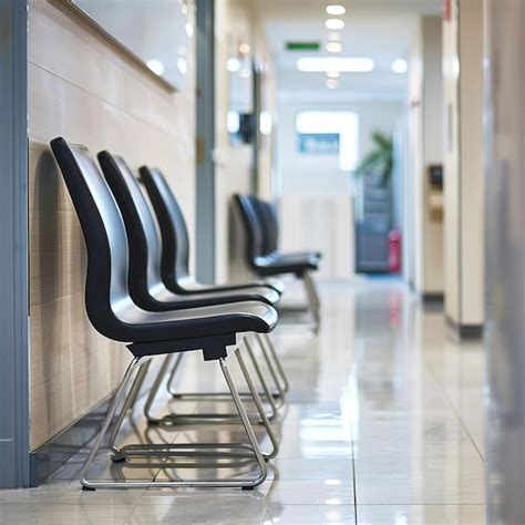 Premium Photo Functional And Durable Chairs In The Waiting Room Of A