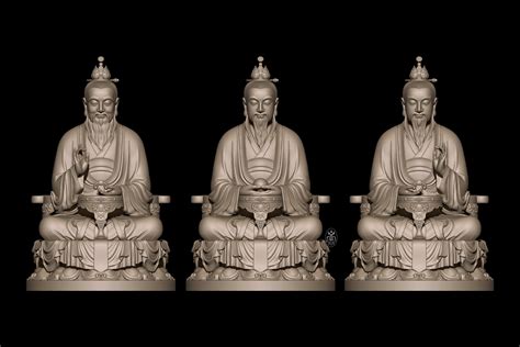 三清祖师模型 角色人物生物 作品模型 Cg模型网