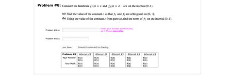 Solved Problem 8 Consider The Functions Fix X And