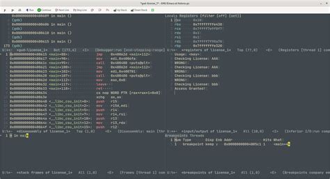 GUD 如何在没有调试信息的情况下在自动在代码区域显示汇编 Emacs general Emacs China