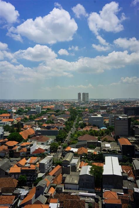 City View From Apartemen Window At Surabaya East Java Indonesia