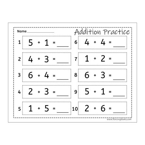 Addition Practice Raising Hooks Worksheets Library