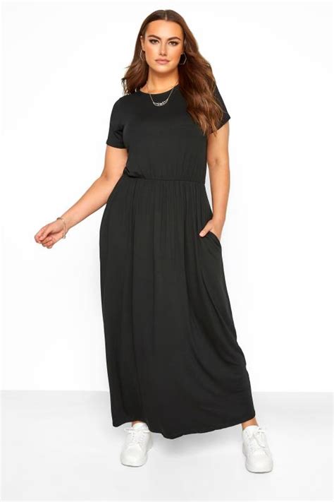 Yours London Black Pocket Maxi Dress Yours Clothing