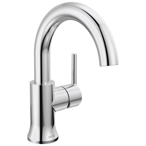 Delta Trinsic Single Handle Bathroom Faucet High Arc With Side Lever