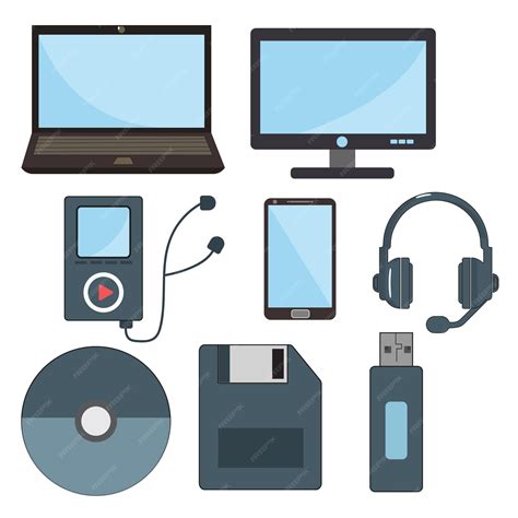 Premium Vector Technology Clipart Set