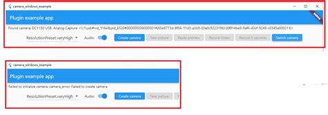 Camerawindows Failed To Initialize A External Usb Camera Cameraerror Failed To Create
