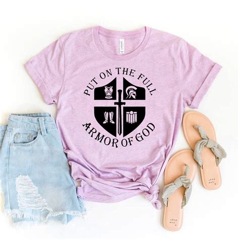 Put On The Full Armor Of God T Shirt Religious Shirt Knight Tee