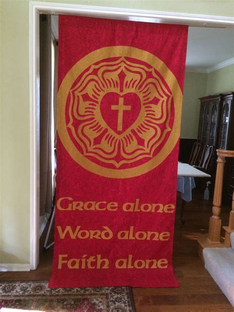 Reformation Banner Church Banners Designs Lutheran Church Missouri