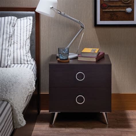 Elms Accent Table Espresso Modern Furniture And Home Essentials