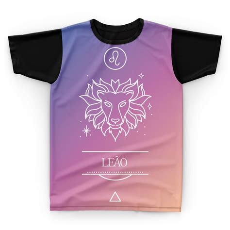 Camiseta Camisa Leão Leo Signo Zodíaco Horóscopo F Elo