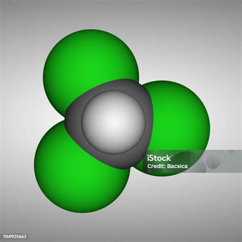 클로로포름 또는 트리클로로메탄 분자 그것은 마취제 약이 완화 및 진정제입니다 0명에 대한 스톡 벡터 아트 및 기타 이미지 0명 3차원 형태 건강관리와 의술 Istock