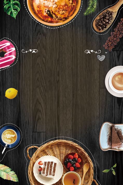 Free Coffee Shop Afternoon Background Images Coffee Shop Dessert