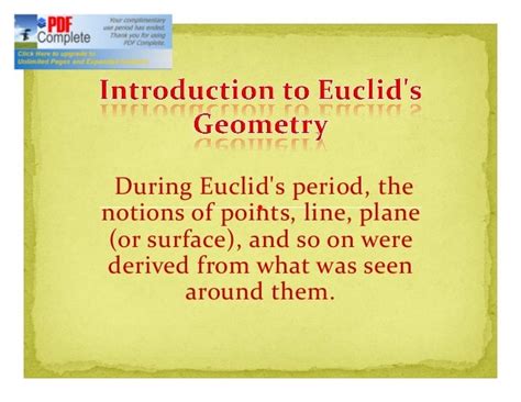 Axioms And Postulates Euclidean Geometry