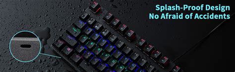 Rapoo V500 Pro Gaming Mechanical Keyboard RGB LED Breathing Backlit