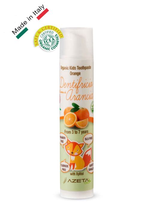Organic Orange Toothpaste 3 7 Years Green O Ganic