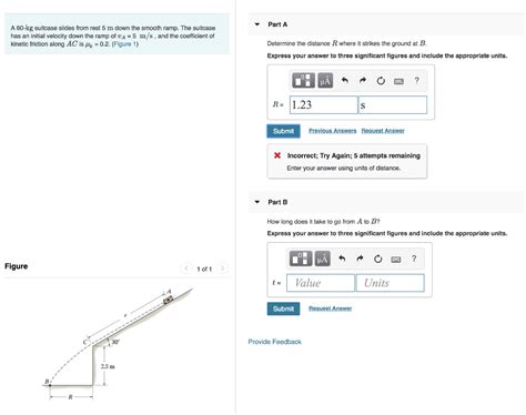 Solved A Kg Suitcase Slides From Rest M Down The Smooth Chegg