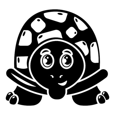 Premium Vector Cheerful Turtle Icon Simple Illustration Of Cheerful