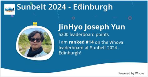 Jinhyo Joseph Yun On Linkedin Sunbelt2024 Edinburghsunbelt