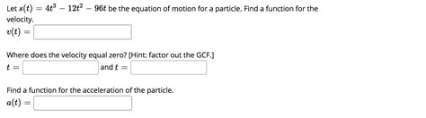 solved suppose that the position of a particle is given by s