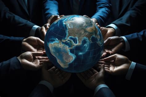Premium AI Image Global Business Teamwork And People Concept Close Up
