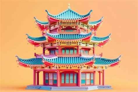 Premium Photo Illustrations Of Ancient Chinese Architecture Building