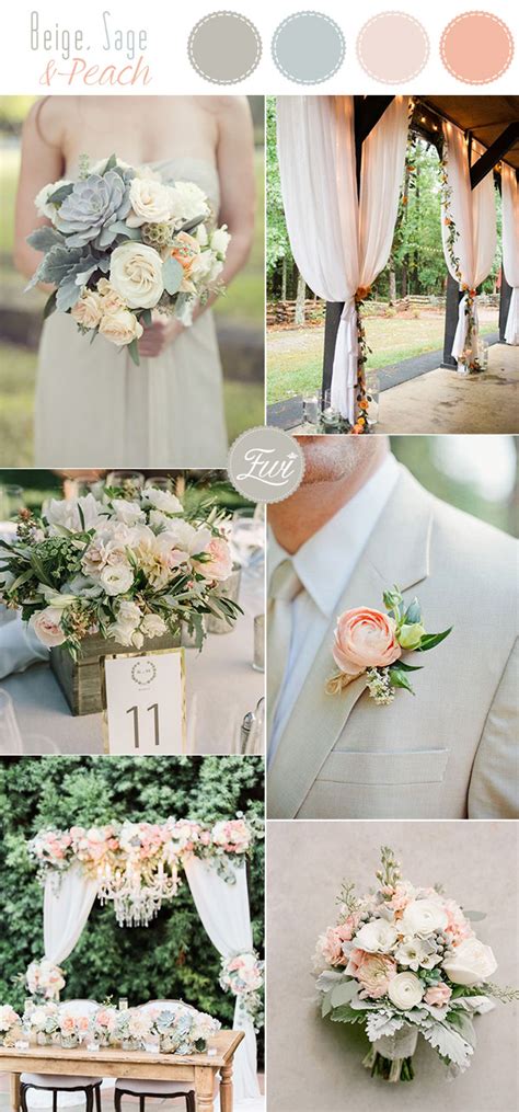 10 Stunning Neutral Flower Bouquets Inspired Wedding Color Palette Ideas Elegantweddinginvites