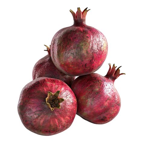 Stack Of Pomegranate On Transparent Background Png