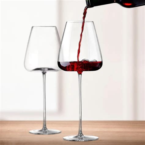 convex bottom handmade red wine glass drinksholic