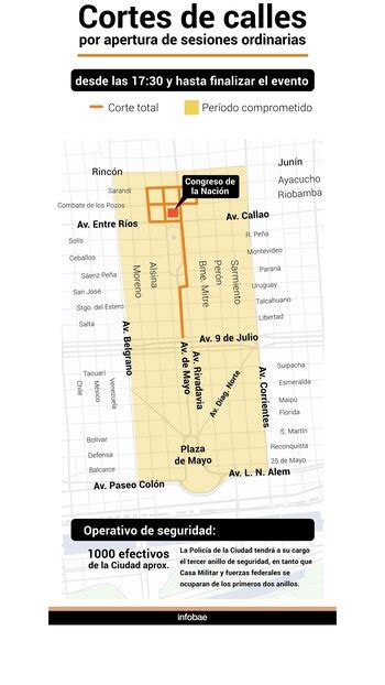 El Mapa De Los Cortes De Calles Por El Discurso De Milei Qué Zonas Se