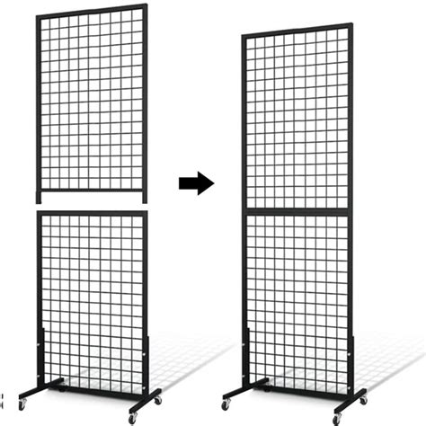 Black Wayfair Grid Wall Display Gridwall Panel Display Stand 2x5 5 Heavy Duty Floor Standing