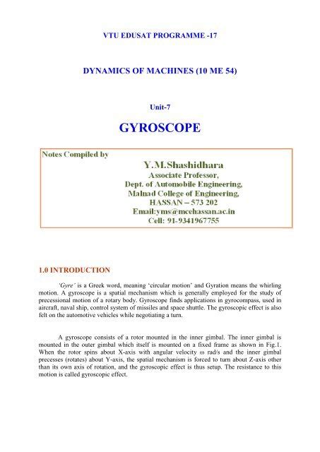 Gyroscope Vtu E Learning