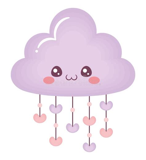 Kawaii Cloud Mobile Stock Vector Illustration Of Design 263628349