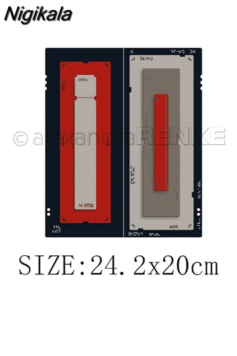 Nigikala Craft Metal Cutting Dies Cut Die Mold Rectangular Card Frame