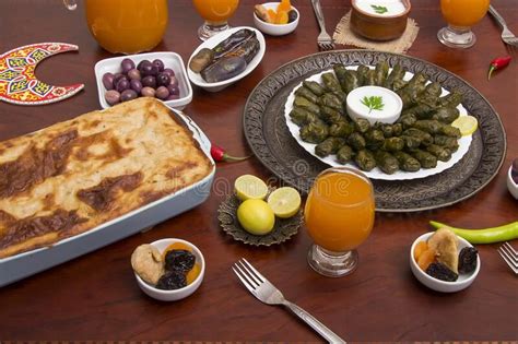 Ramadan Cuisine Egyptian Iftar Table