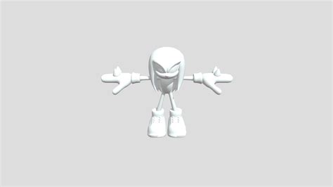 Knuckles The Echidna Download Free 3d Model By Jdgamboazavatti2801