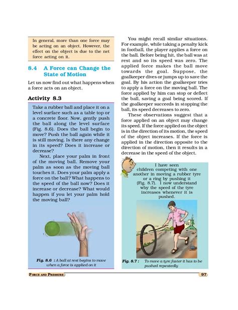 Ncert Book Class 8 Science Chapter 8 Force And Pressure Pdf Aglasem