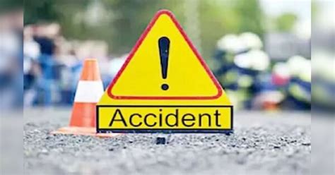 Road Accident Bike Collided With Trolley One Died On Spot And Another